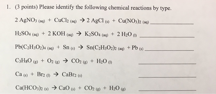 Solved (3 points) Please identify the following chemical | Chegg.com