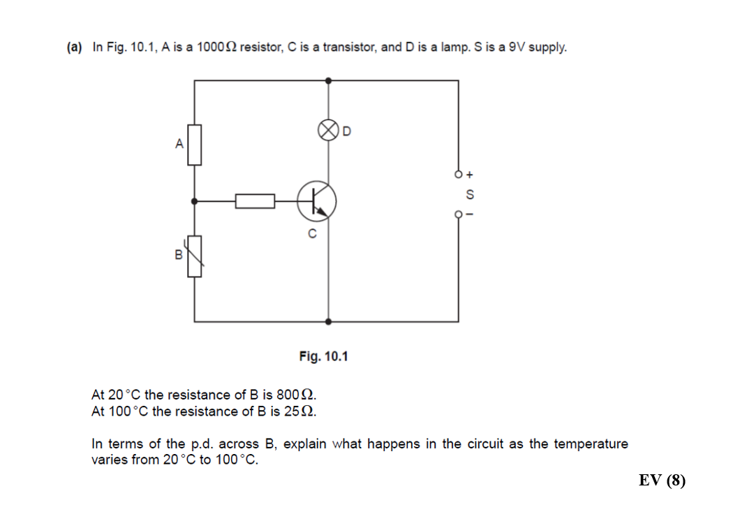 Solved (a) In Fig. 10.1, A is a 10002 resistor, C is a | Chegg.com