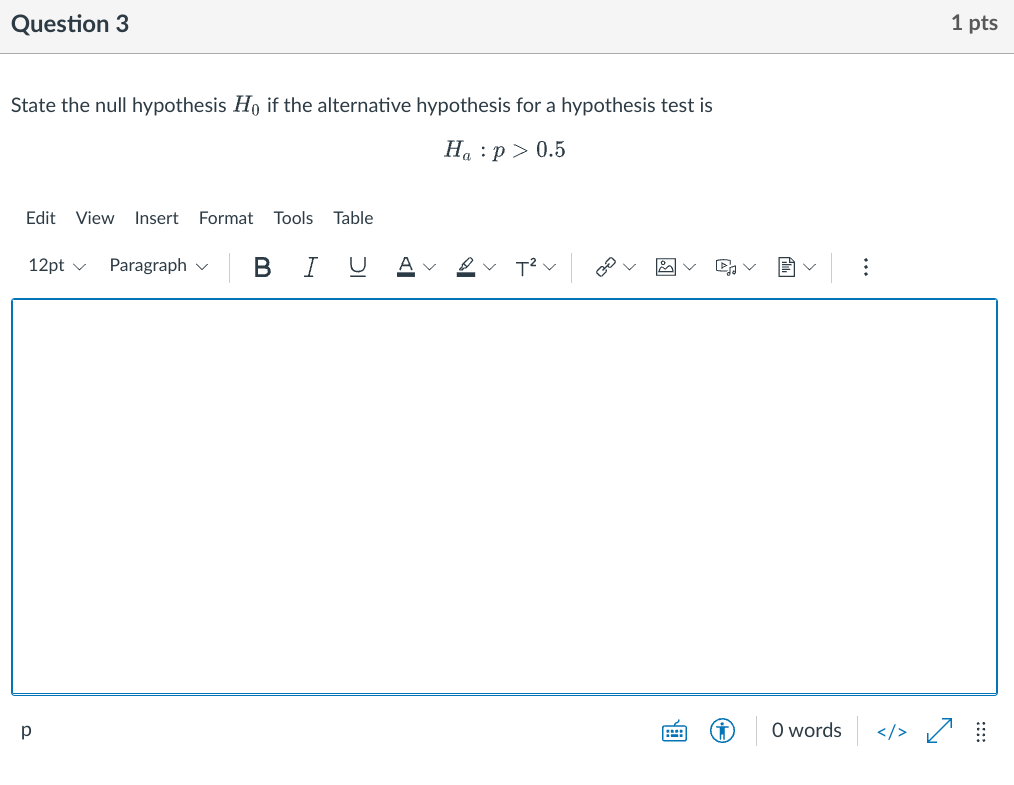 Solved State the null hypothesis H0 if the alternative | Chegg.com