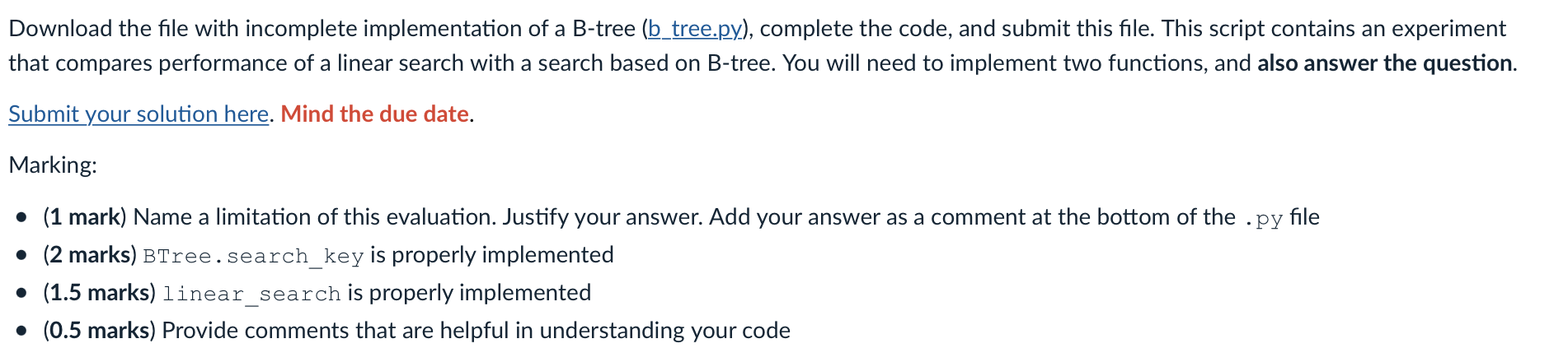 Solved Complete the code Below for Btree.search_key | Chegg.com