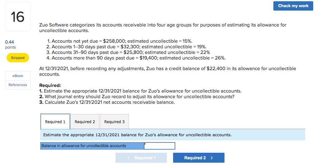 Solved Check my work 16 Zuo Software categorizes its | Chegg.com Solved Check my work 16 Zuo Software categorizes its | Chegg.com