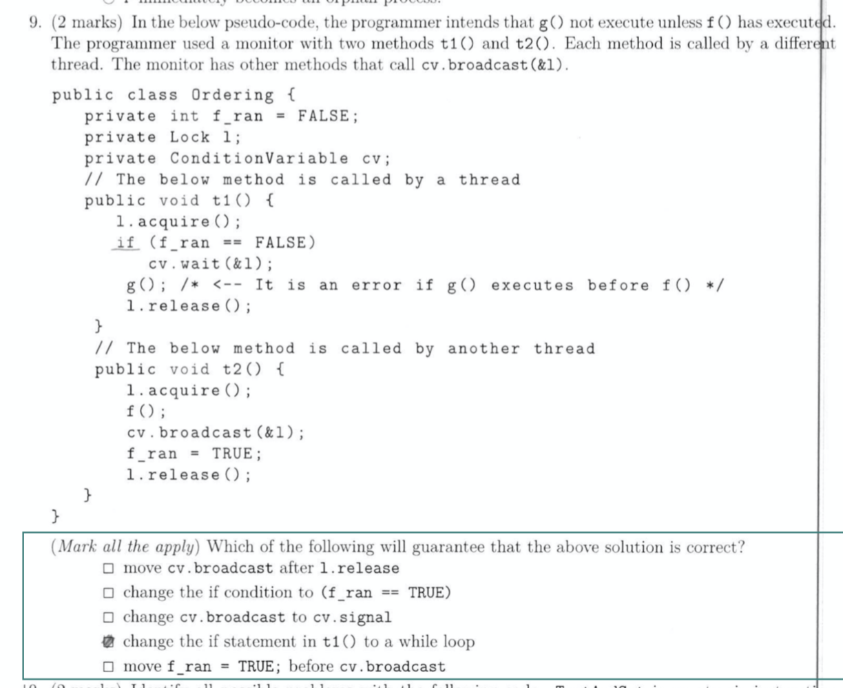 Solved 9. (2 marks) In the below pseudo-code, the programmer | Chegg.com