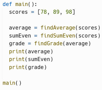 Solved Write a definition of the function findAverage() as | Chegg.com