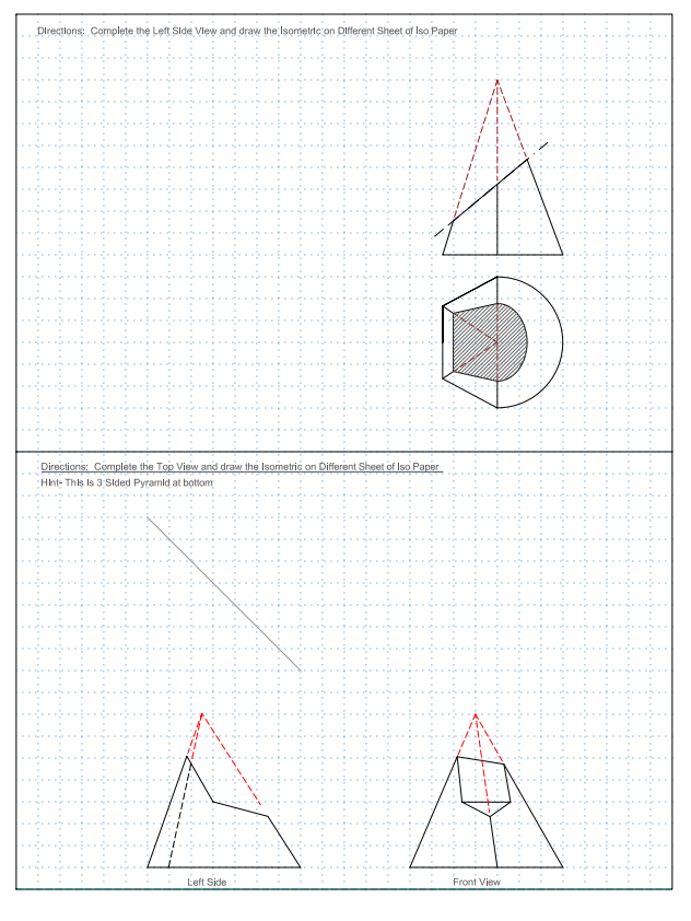Solved Directlons: Complete the Left SIde Vlew and draw the | Chegg.com