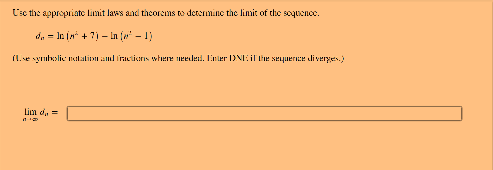 Solved Use the appropriate limit laws and theorems to | Chegg.com