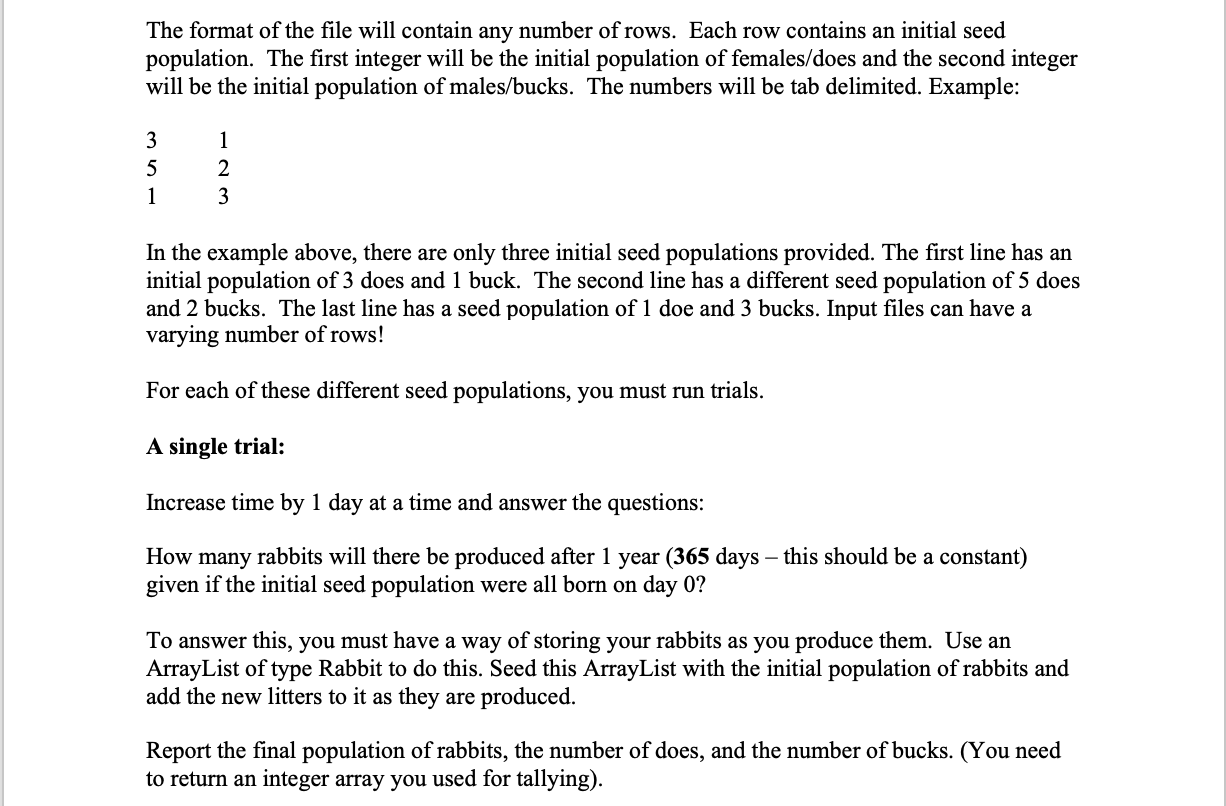 In Java, need to make your own tab-delimited file to | Chegg.com