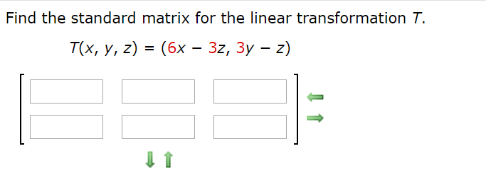 Solved Find the standard matrix for the linear | Chegg.com Solved Find the standard matrix for the linear | Chegg.com