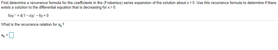 Solved First determine a recurrence formula for the | Chegg.com