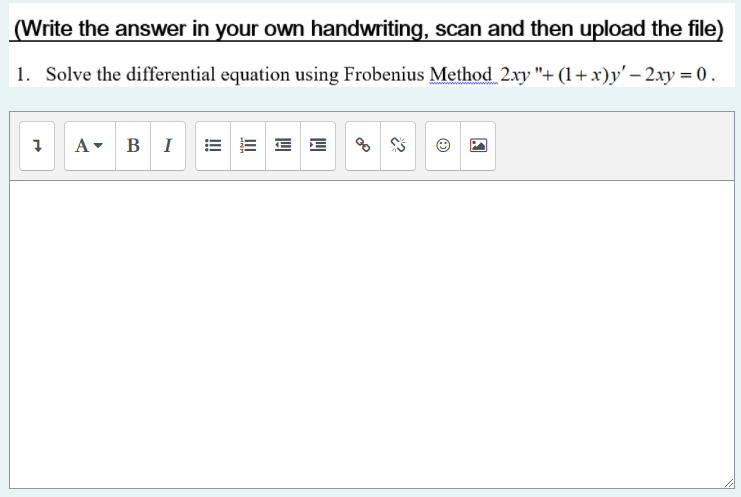 Solved (Write the answer in your own handwriting, scan and | Chegg.com
