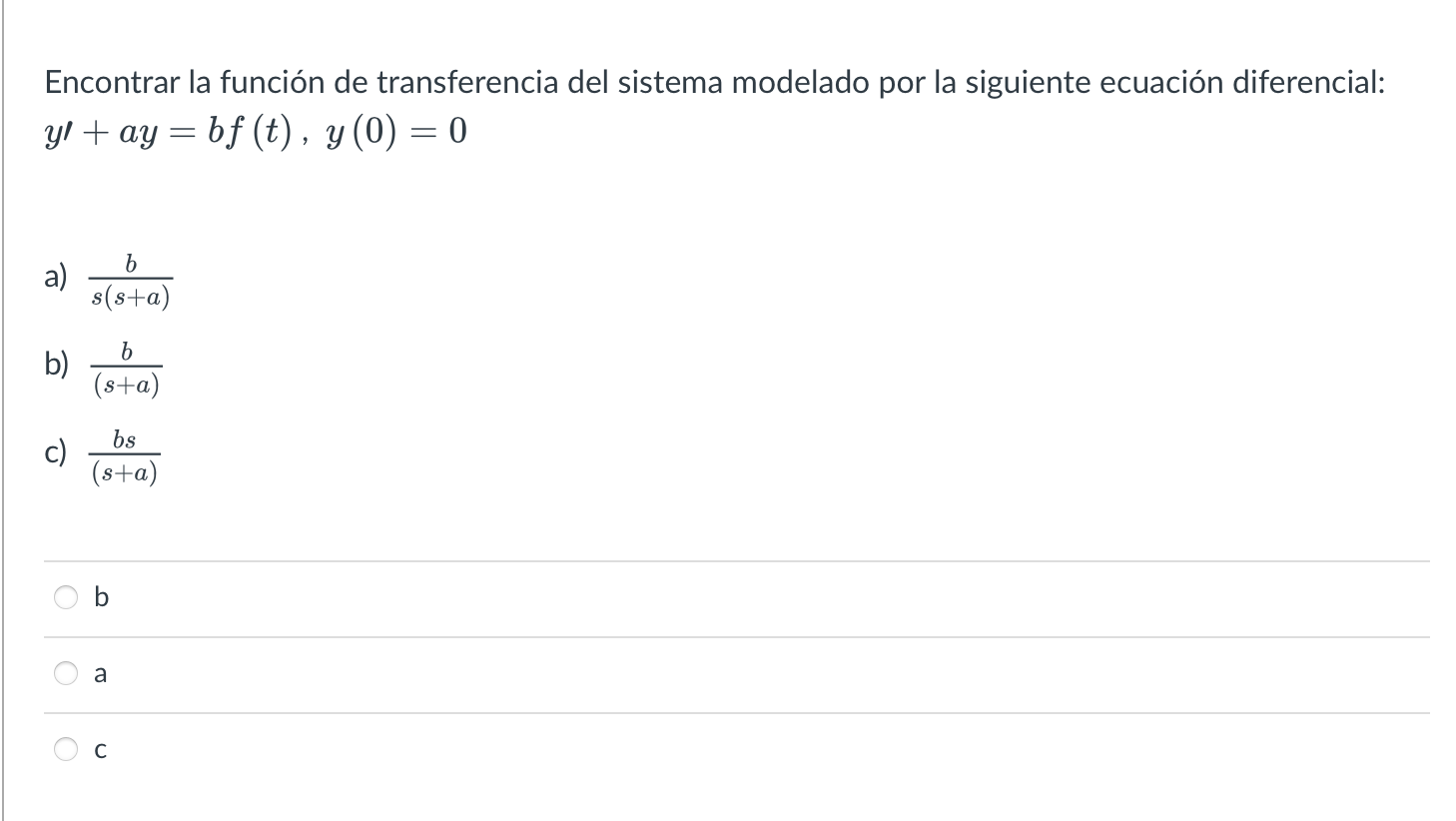 Solved Encontrar la función de transferencia del sistema | Chegg.com