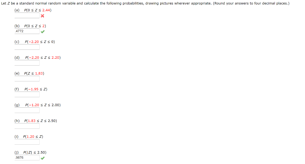 Solved Let Z be a standard normal random variable and | Chegg.com