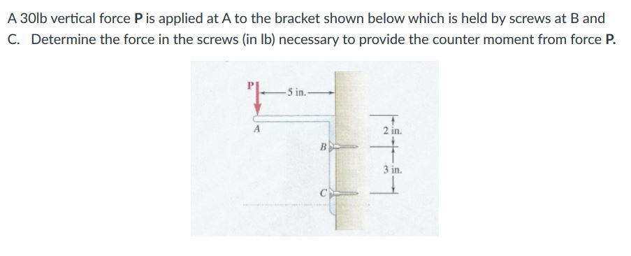 Solved Statics Homework Problem The Answers Need To Be In