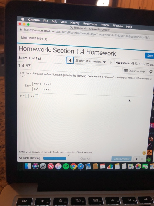 Solved Chrome File Edit View History Bookmarks People Window | Chegg.com
