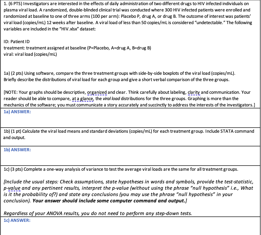 Please answer parts 1a. 1b and 1c. Thank you!Part 1a. | Chegg.com