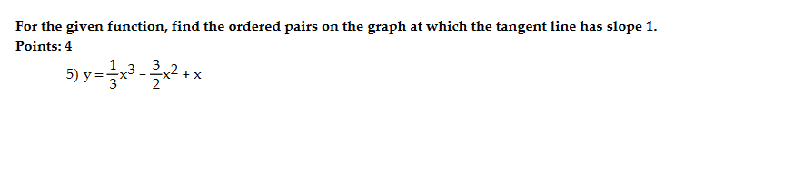 Solved For the given function, find the ordered pairs on the | Chegg.com
