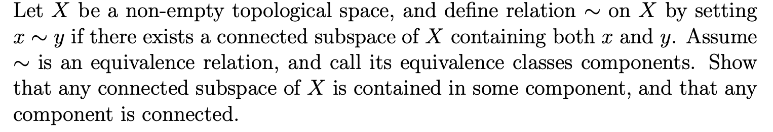 Solved Let X be a non-empty topological space, and define | Chegg.com