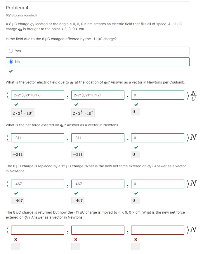 A 8μC charge q1 located at the origin cm | Chegg.com