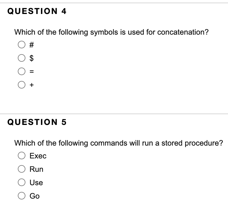 Solved Which of the following symbols is used for | Chegg.com