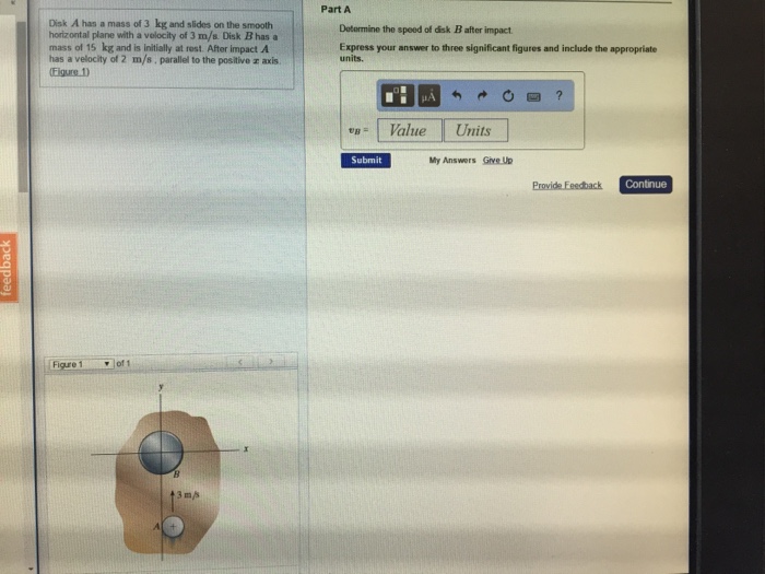Solved Disk A has a mass of 3 kg and slides on the smooth | Chegg.com