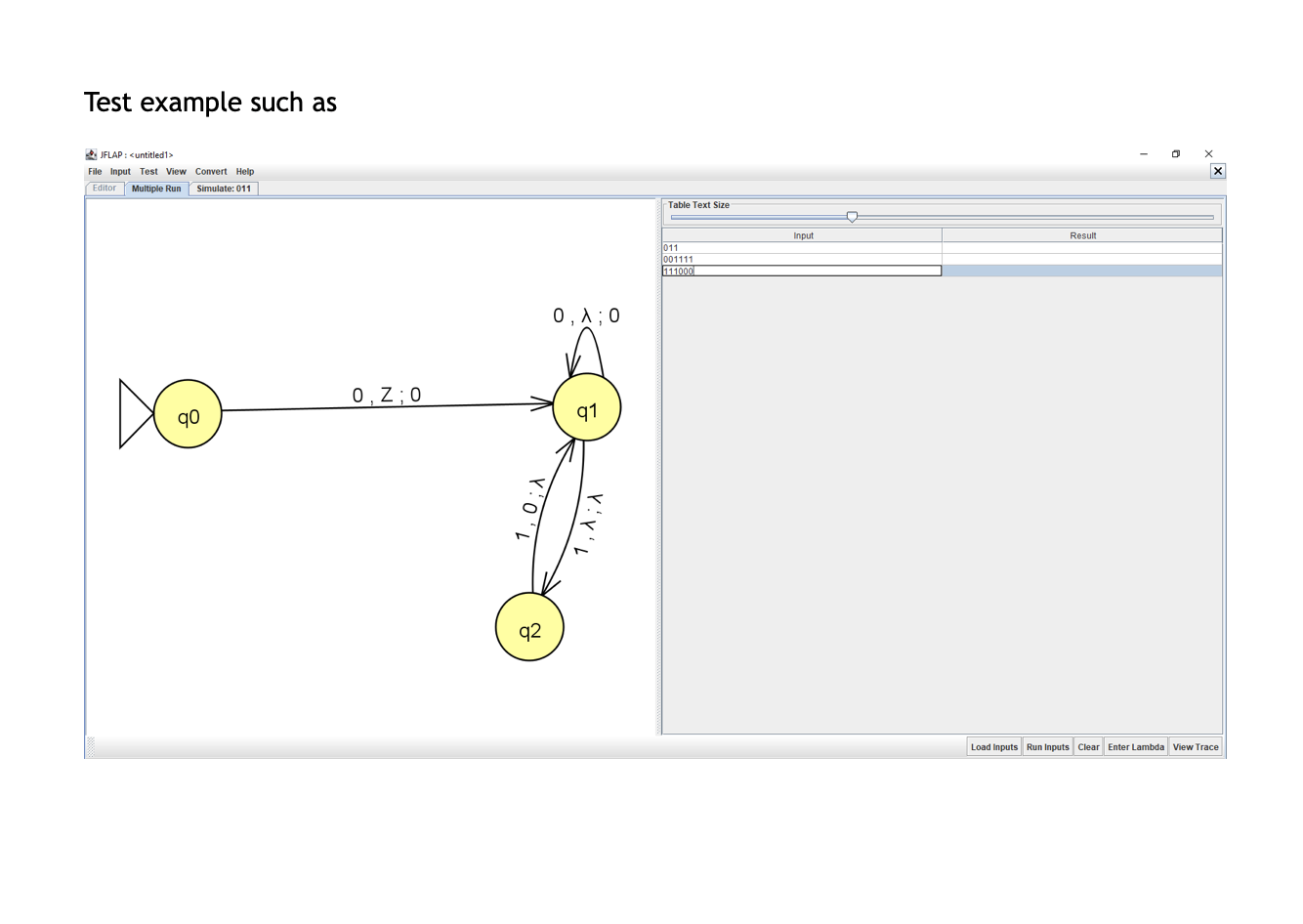 (a) Design in JFLAP7.1.jar a pushdown automaton that | Chegg.com