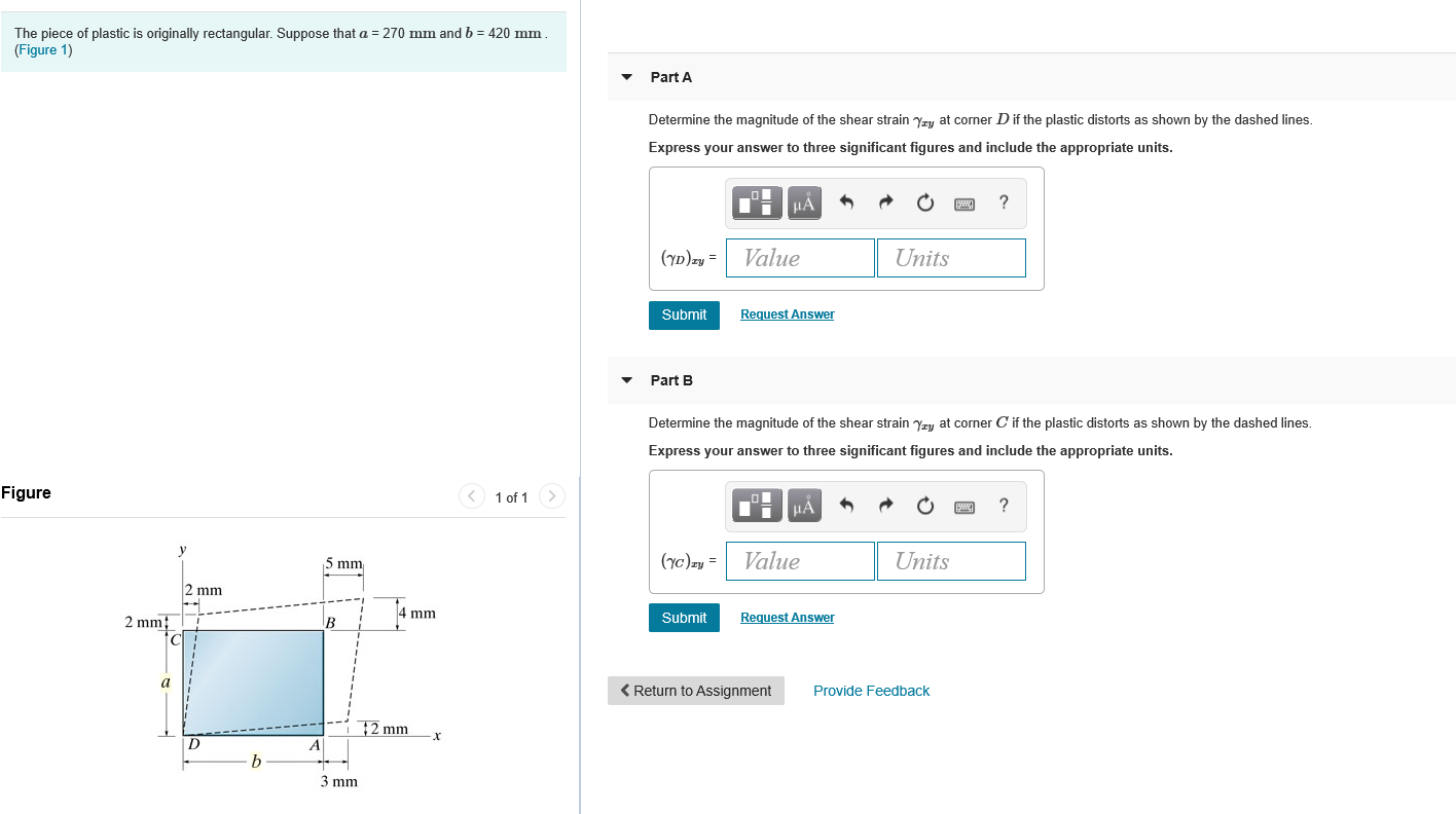 Solved The piece of plastic is originally rectangular. | Chegg.com