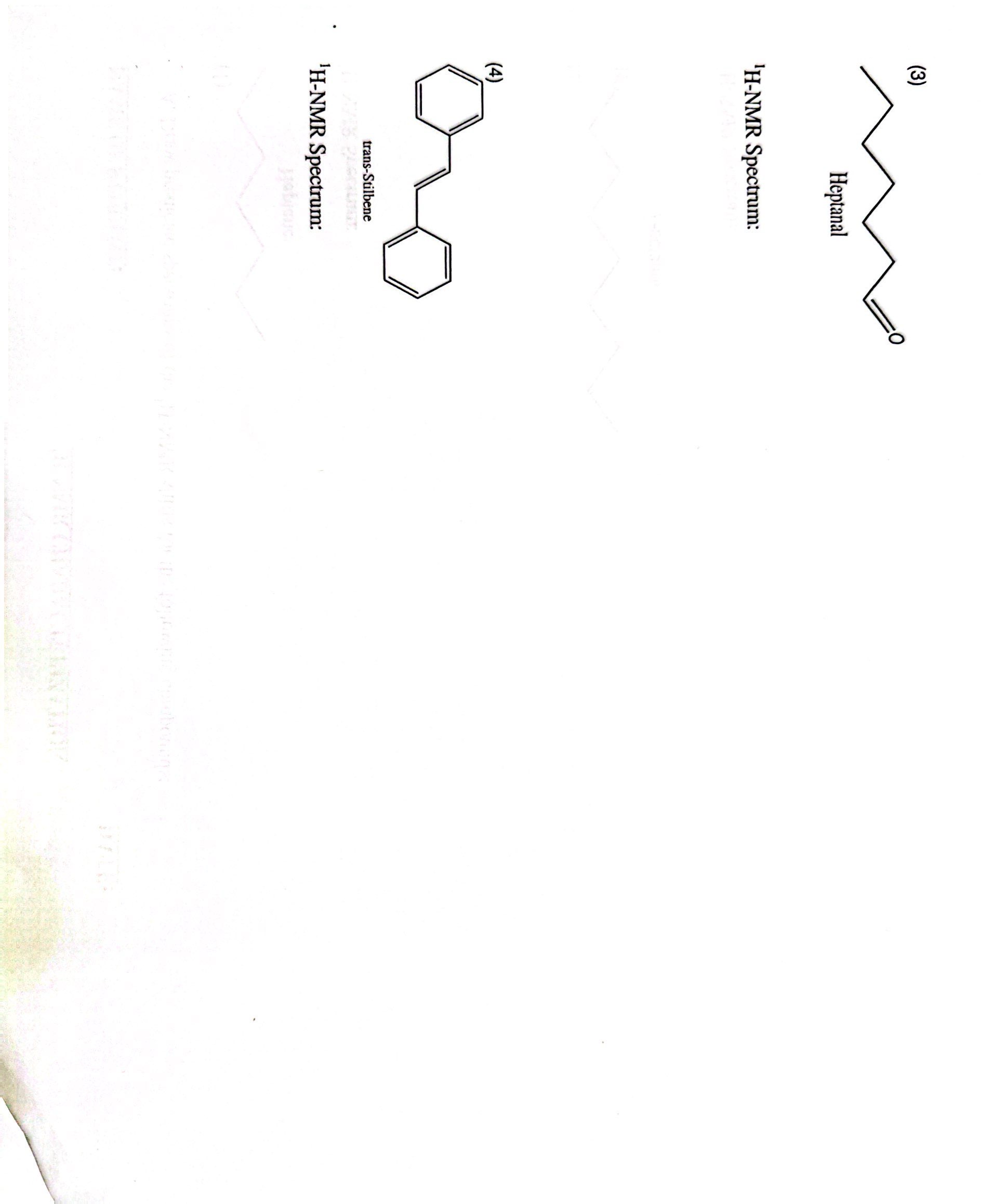 Draw predicted spectrums of the 1H-NMR shifts for the | Chegg.com