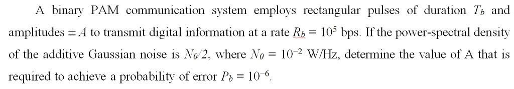 A Binary Pam Communication System Employs Rectangular