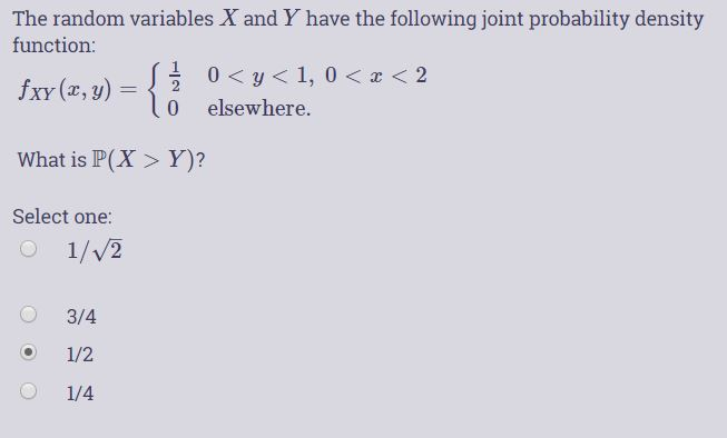 Solved The random variables X and Y have the following joint | Chegg.com