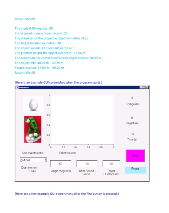 Write a MATLAB Graphical User Interface (GUI) to | Chegg.com