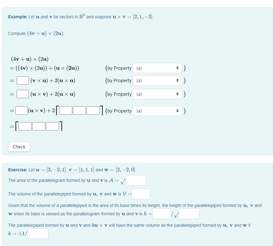 Solved Example Let U And V Be Vectors In R3 And Suppose U X
