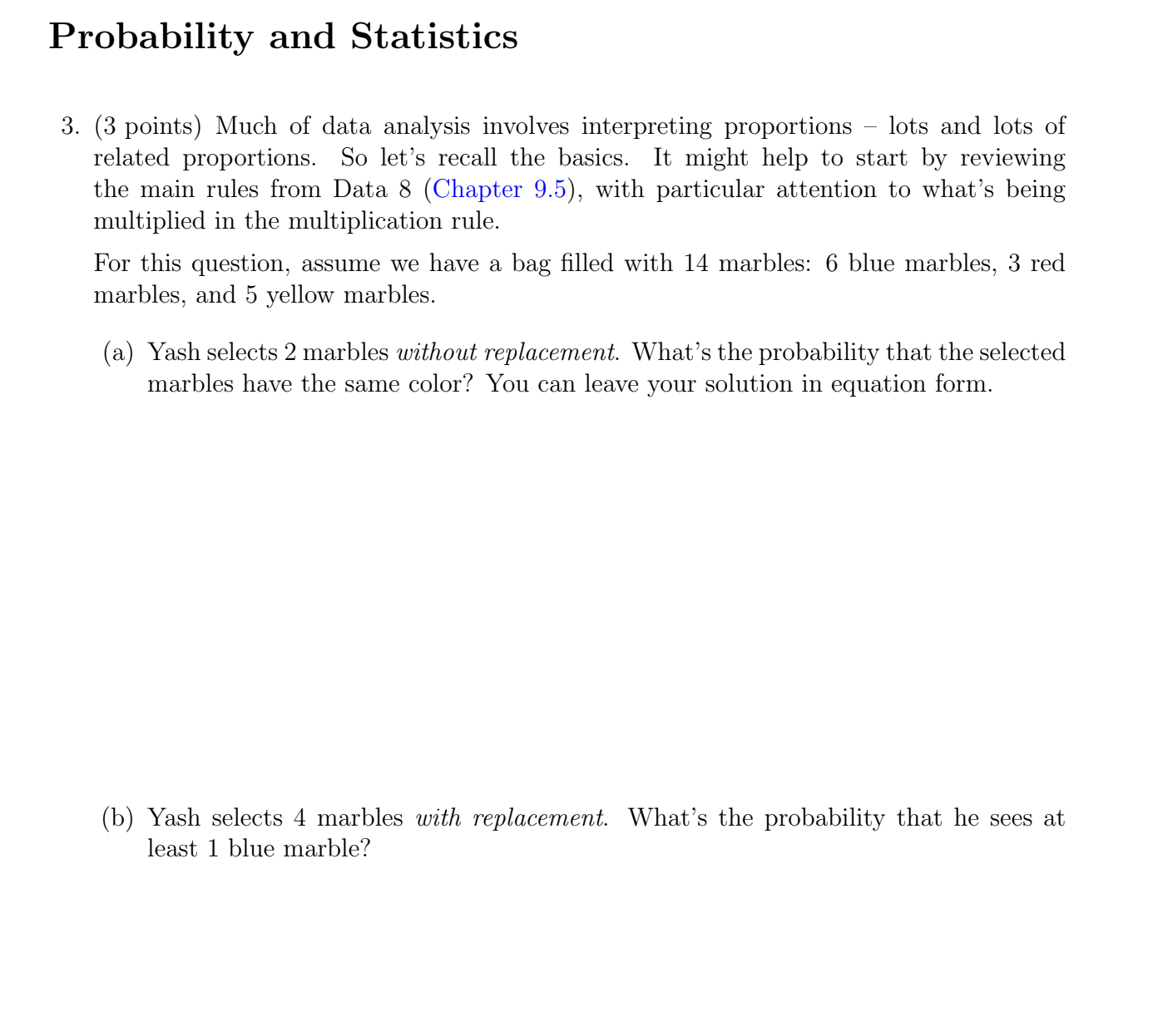 Solved Probability and Statistics 3. (3 points) Much of data | Chegg.com