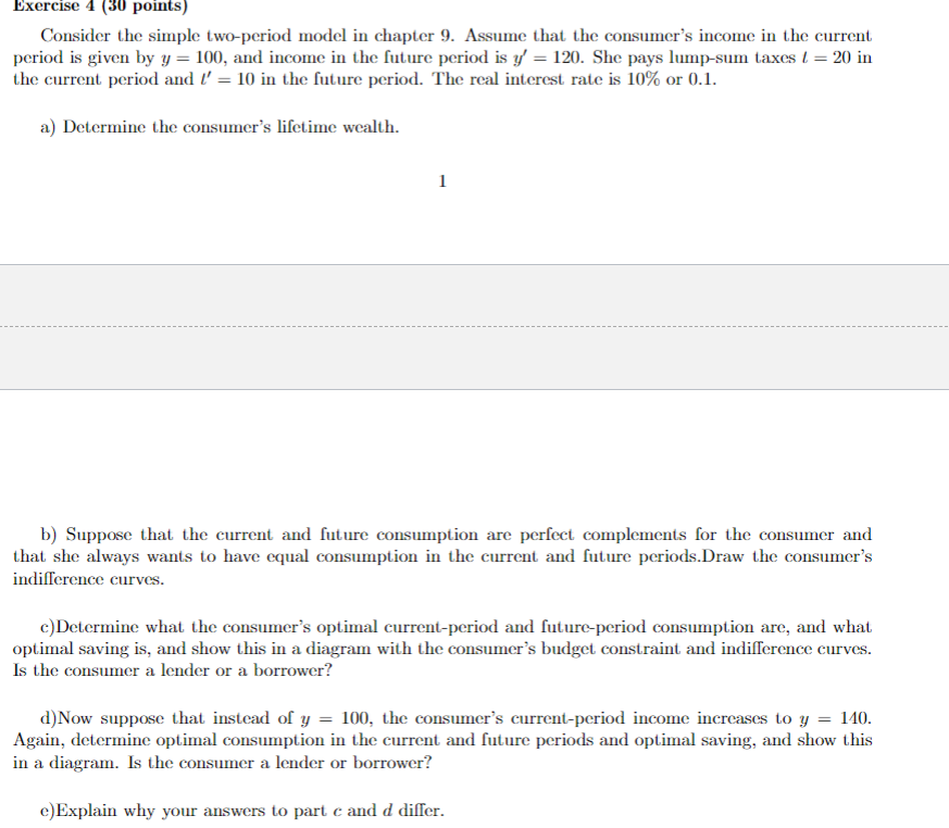 Solved Consider the simple two-period model in chapter 9. | Chegg.com