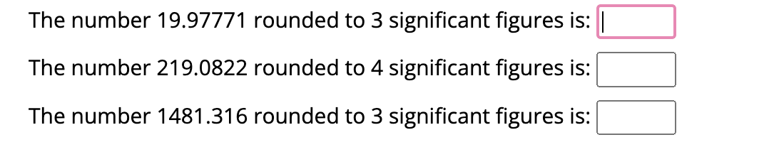 Solved The number 19.97771 ﻿rounded to 3 ﻿significant | Chegg.com