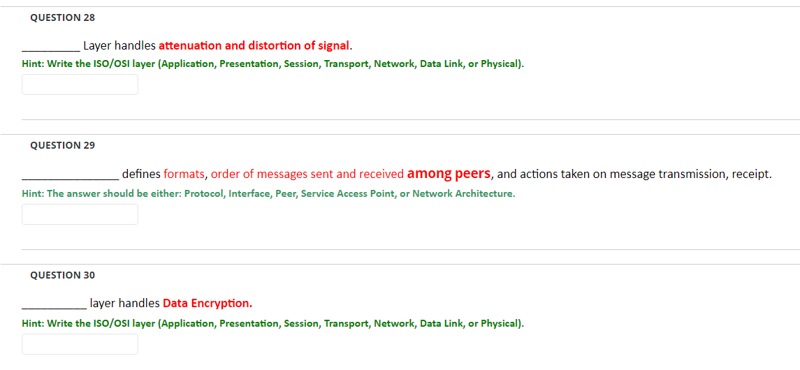 Solved QUESTION 25 Match the following protocols with the | Chegg.com