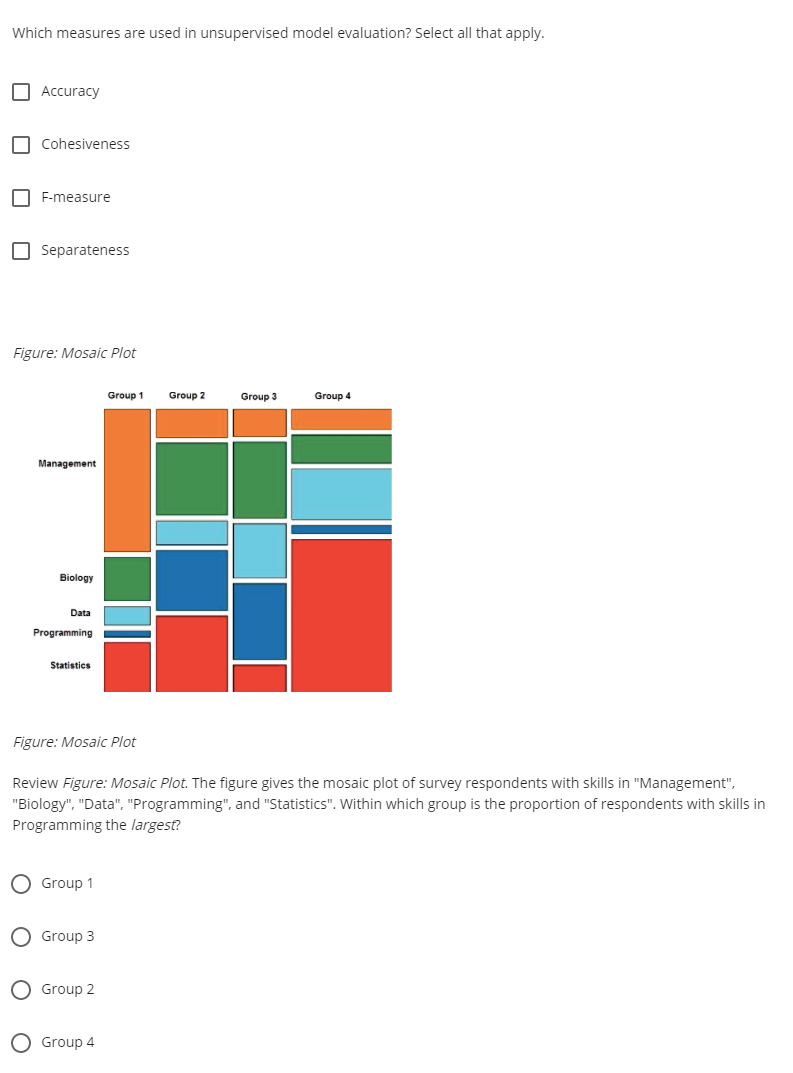 Solved Which measures are used in unsupervised model | Chegg.com