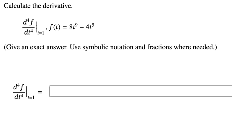 Solved calculate the derivative | Chegg.com