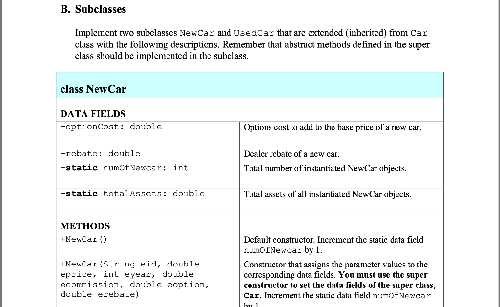 Solved I need help to complete the following java lab about | Chegg.com