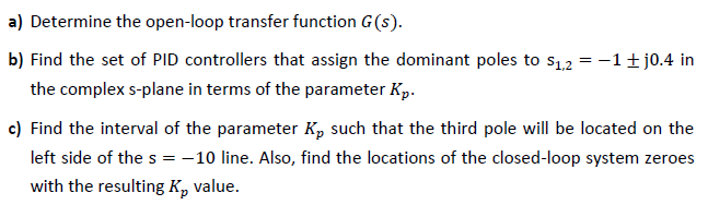 Q1. Consider a first-order industrial process (Gp(s)) | Chegg.com