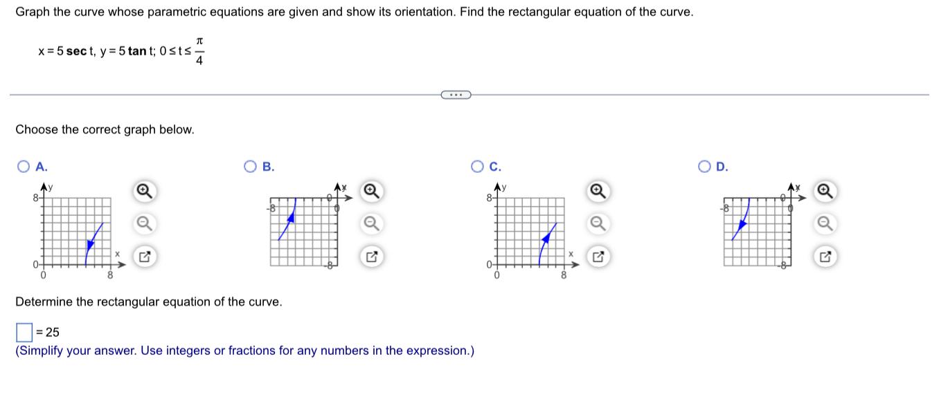 Solved Graph the curve whose parametric equations are given | Chegg.com