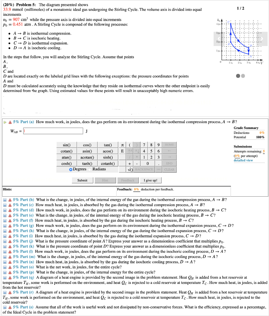 Solved (20\%) Problem 5: The diagram presented shows | Chegg.com