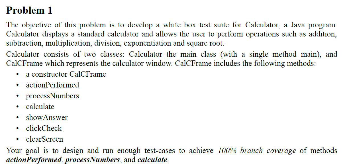 Solved Problem 1 The objective of this problem is to develop | Chegg.com