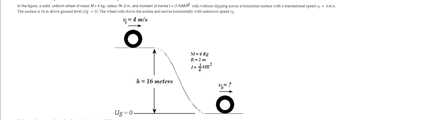 Solved E) When it is moving horizontally, above | Chegg.com