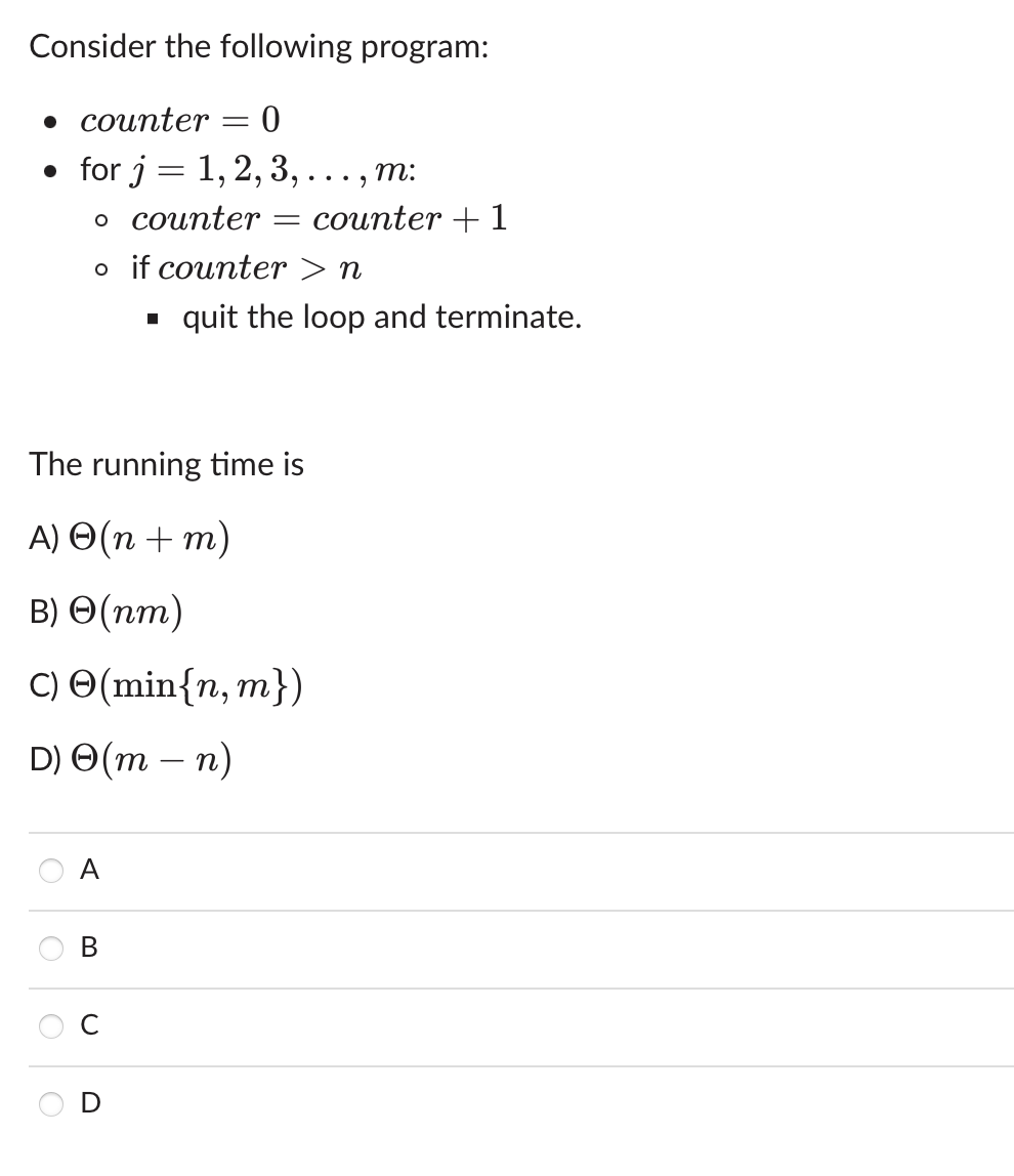 Solved Consider The Following Program Counter 0 For