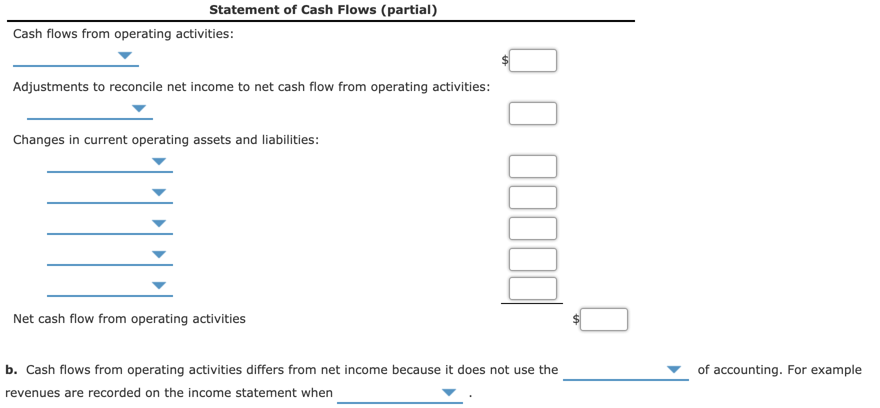 Solved The net income reported on the income statement for | Chegg.com