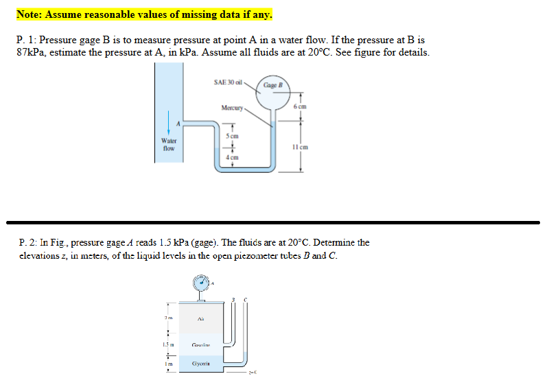 Solved Note: Assume reasonable values of missing data if | Chegg.com