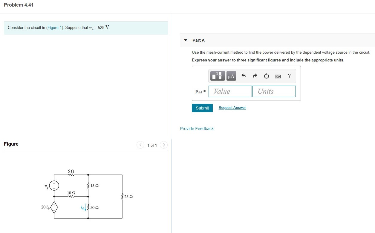 Solved Problem 4.41 Consider the circuit in (Figure 1). | Chegg.com