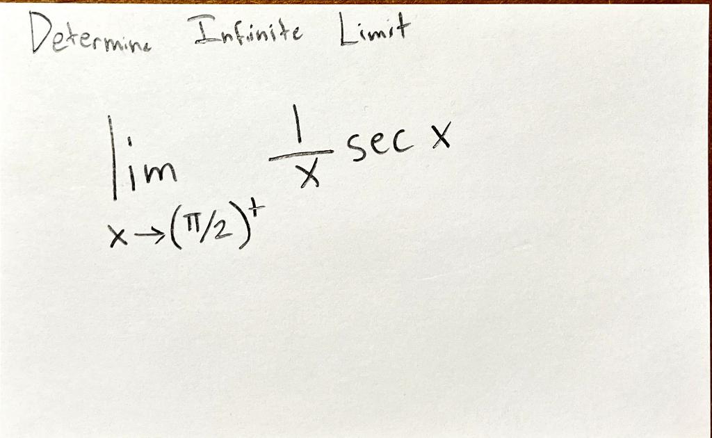 Solved Determine Infinite Limit lim X х (x-3) 5 X 3° | Chegg.com