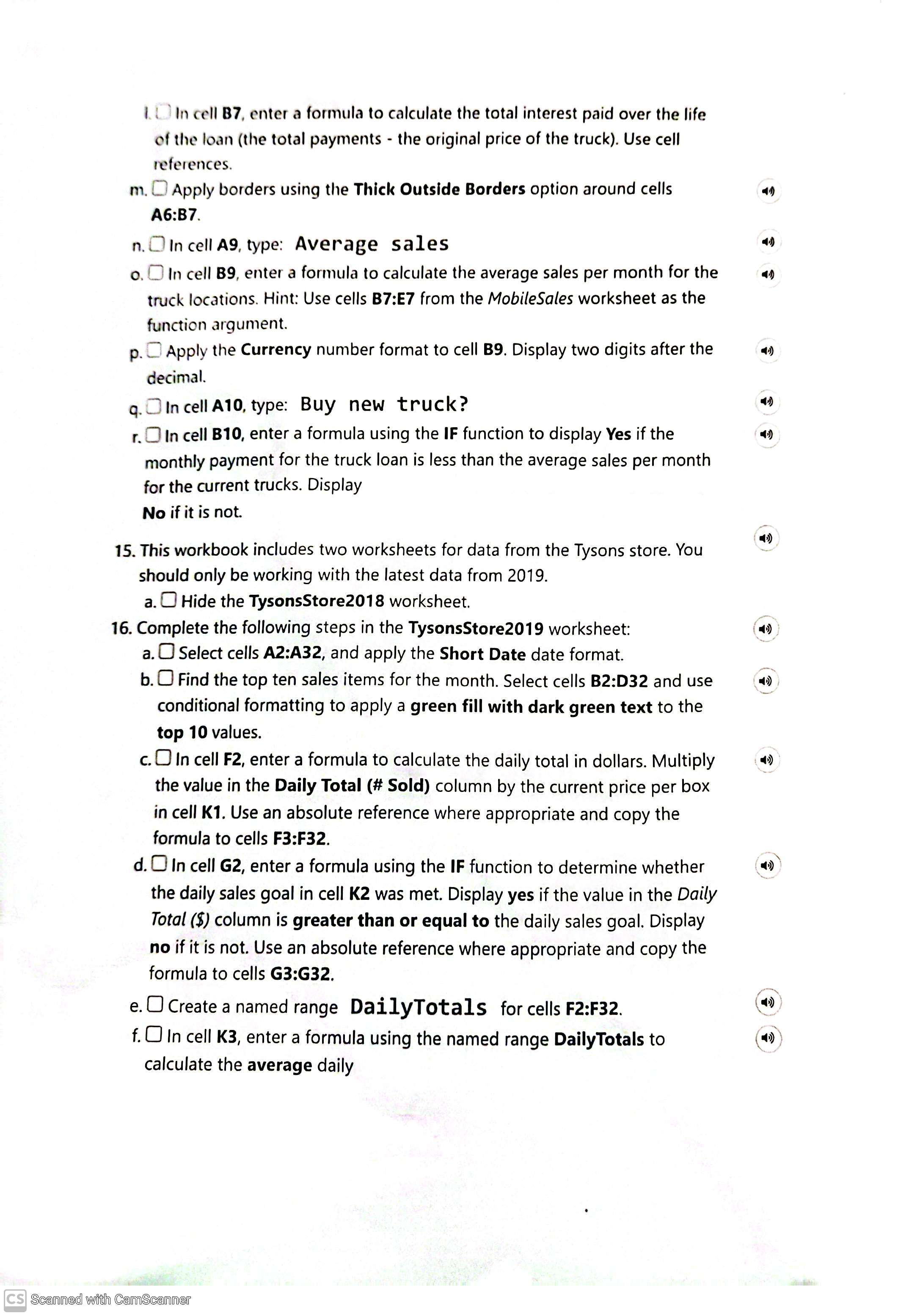 Solved 1.1 ﻿In cell B7, ﻿enter a formula to calculate the | Chegg.com