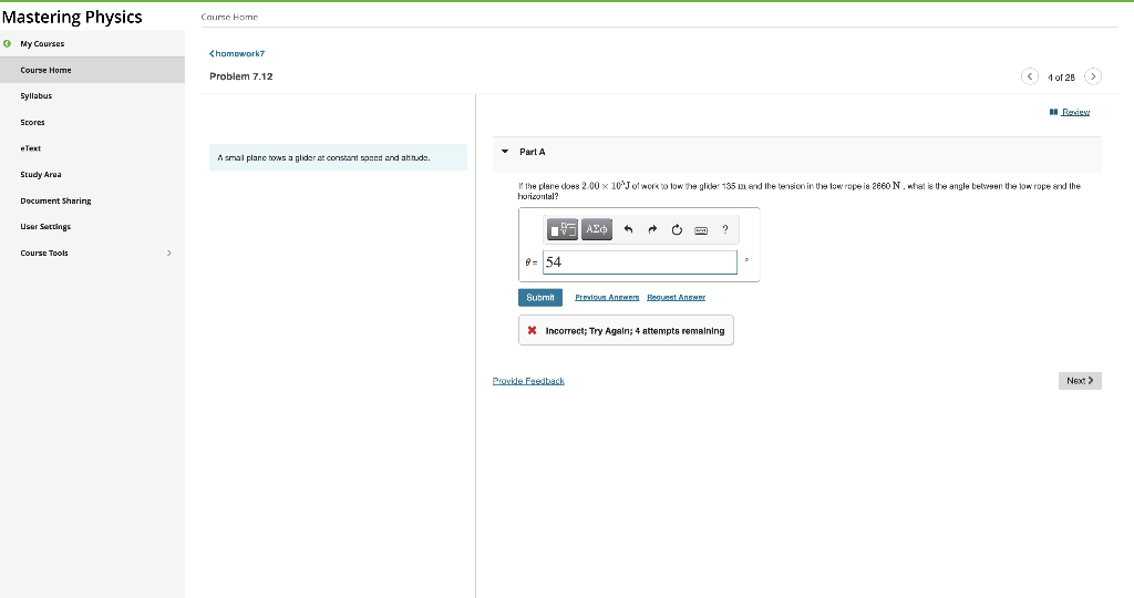 Solved Mastering Physics My Courses Course Home Syllabus | Chegg.com