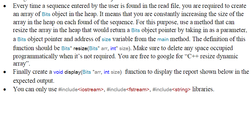 Solved You are required to write a C++ program that would | Chegg.com